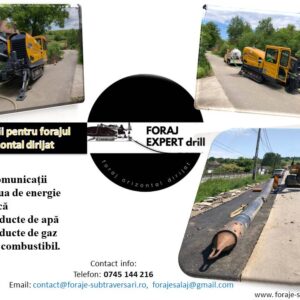 Bun venit! - Foraje-Subtraversări orizontale dirijate
